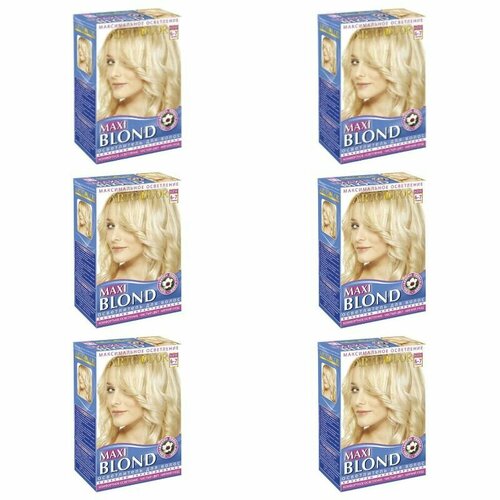 АртКолор maxi blond, осветлитель для волос, с экстрактом белого льна, 30 г, 6 шт