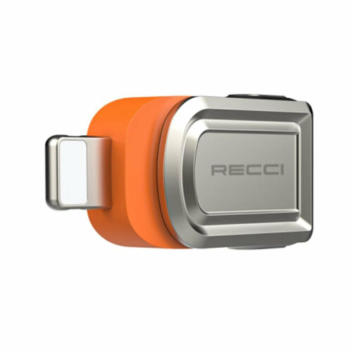 Переходник адаптер для Apple, USB3.0 to Lightning, Recci RDS-A16L, OTG, Серый+Оранжевый