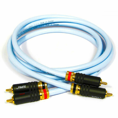 Межблочный аудио кабель 2RCA - 2RCA Supra EFF-ISL 2 метра