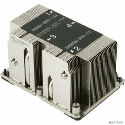 Supermicro Опция к серверу Supermicro SNK-P0068PSC - 2U Passive CPU Heat Sink for LGA 3647, 108x78x64