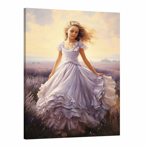 Интерьерная картина 50х70 "Королевство мечты: картина для девочки"