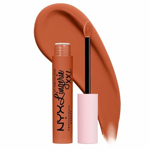 NYX professional makeup, Жидкая матовая помада для губ "LIP LINGERIE XXL", оттенок 26, Gettin Caliente, 4 мл