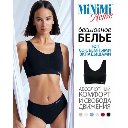 Топ MiNiMi, размер 46/48 (M/L), черный