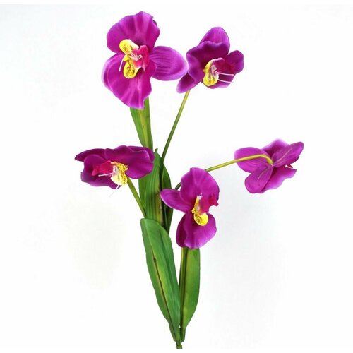 Орхидея 5 головок 110 см 1 шт. фиолетовая
