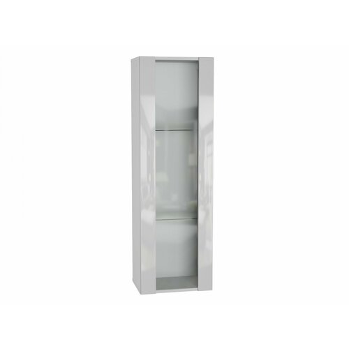Шкаф-витрина для посуды НК-мебель Point тип-21 без блока питания, (ШхГхВ): 40х29х126 см, белый/белый глянец