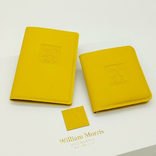 Обложка для паспорта William Morris, желтый