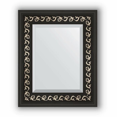 Зеркало в багетной раме EVOFORM BY 1357 черный ардеко (45х55см)