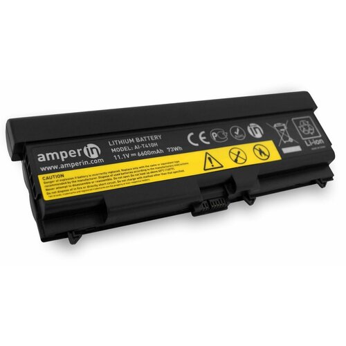 Аккумуляторная батарея усиленная Amperin для ноутбука Lenovo 42T4817 11.1V (6600mAh)