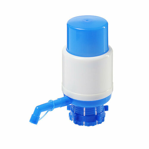 Помпа для воды Luazon, механическая, средняя, под бутыль от 11 до 19 л, голубая (комплект из 4 шт)