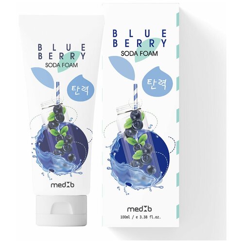 MedB Пенка для умывания с содой и черникой корейская - MedB Blueberry Soda Foam