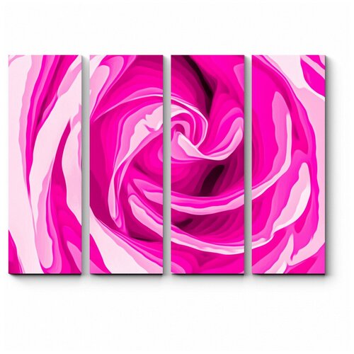 Модульная картина Розовая роза 170x128