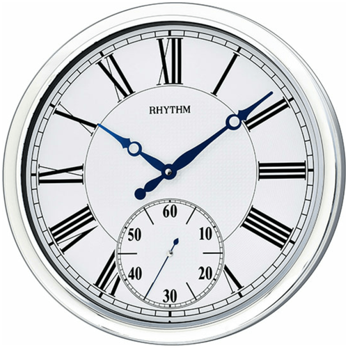 Пластиковые настенные часы "Rhythm" CMG774NR19 кварцевые