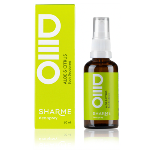Натуральный дезодорант для тела SHARME DEO SPRAY с ароматом «Алоэ и цитрус», 50 мл