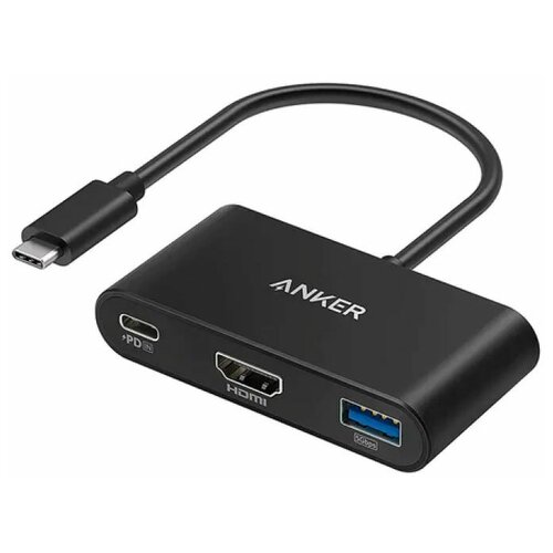 Хаб Anker A8339 PowerExpand 3-in-1 USB-C PD Hub, черный (A83396A1)