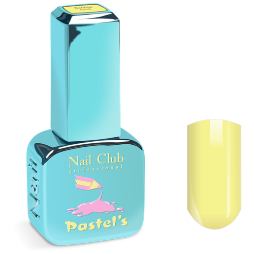 Nail Club professional Эмалевый гель-лак для ногтей с липким слоем PASTEL'S 1030 Sunrise, 13 мл.