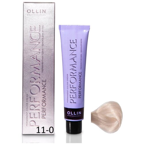 OLLIN Professional Performance перманентная крем-краска для волос, 11/0 специальный блондин натуральный, 60 мл