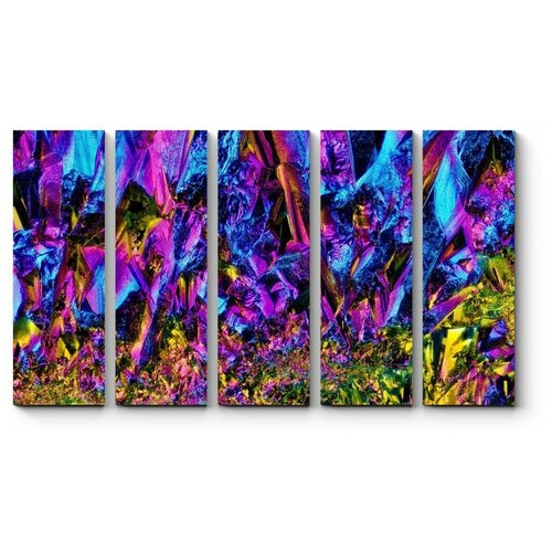 Модульная картина Уникальные цвета кристаллов 110x66