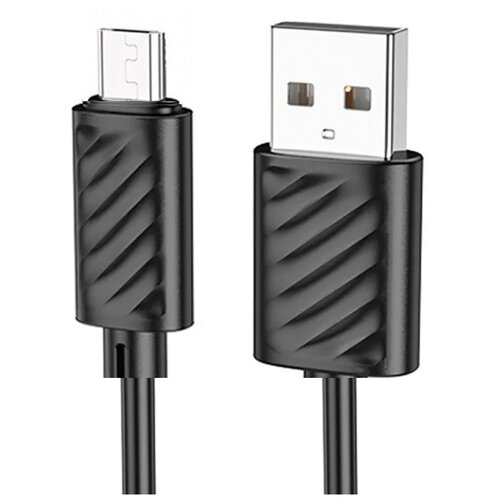 Кабель Hoco X88 Gratified, USB - microUSB, 1 м, черный