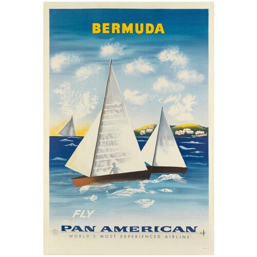 Постер / Плакат / Картина Корабли - Корабли на Бермудских островах 60х90 см в подарочном тубусе