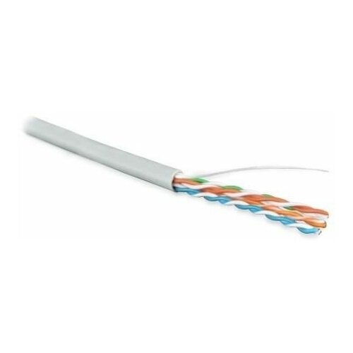 Кабель витая пара U/UTP кат.5E 4х2х24AWG solid PVC UUTP4-C5E-S24-IN-PVC-GY-305 сер. (м) Hyperline 41903