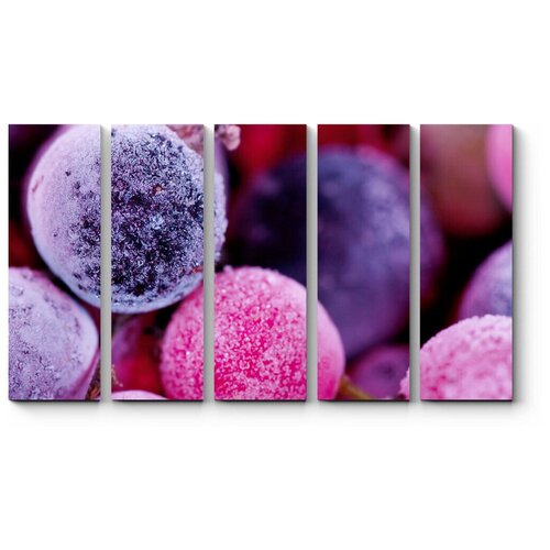 Модульная картина Зимние ягоды 120x72