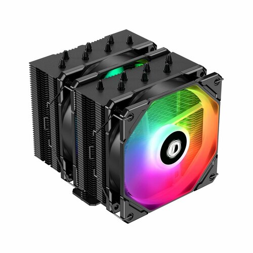 ID-Cooling вентилятор Cooler SE-207-XT ARGB LGA20XX 1700 1200 115X AM4 TDP 280W, PWM, черный, 7 тепл. трубок + медная база, 2 x FAN 120mm,