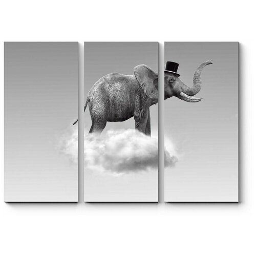 Модульная картина Летающий слон 150x108