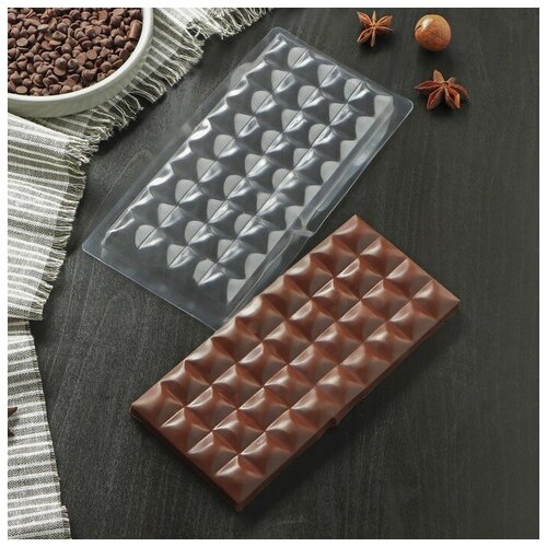 Форма для шоколада и конфет «Цилиндры», 18×8 см, цвет прозрачный