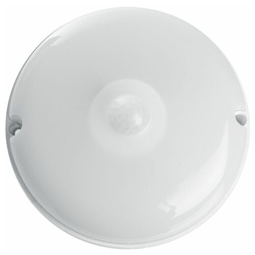 Светильник светодиодный ДБП-12w с датчиком 4500К 900Лм IP54 круглый белый | код. 29610 | FERON (2шт. в упак.)