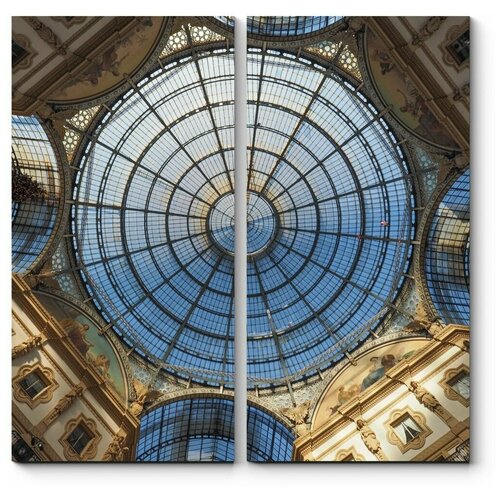 Модульная картина Стеклянный купол Миланского собора60x60