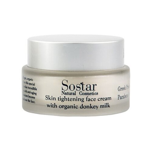 Sostar Natural Cosmetics Skin Tightening Face Cream Подтягивающий крем для лица с молоком ослицы, 50 мл
