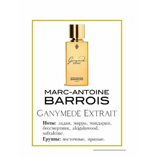 Духи по мотивам селективного аромата Marc Antoine Barrois Ganymede 3 мл
