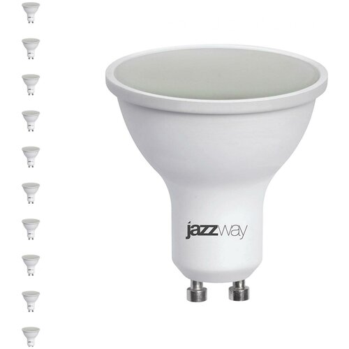 Светодиодная лампа JazzWay PLED Super Power 9W эквивалент 75W 5000K 820Лм GU10 для спотов MR16 (комплект из 10 шт)