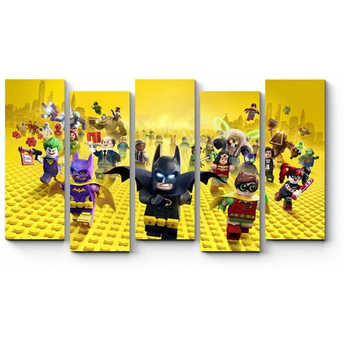 Модульная картина Лего - мир 100x58