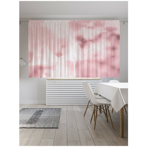 Классические шторы JoyArty "Розовый дым", серия Oxford DeLux, 2 полотна 145x180 см