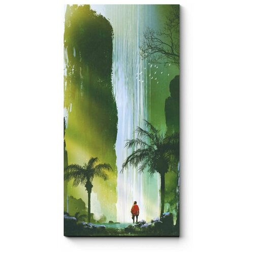 Модульная картина Тропический водопад30x60
