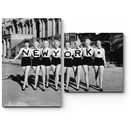 Модульная картина Патриотки Нью-Йорка100x75