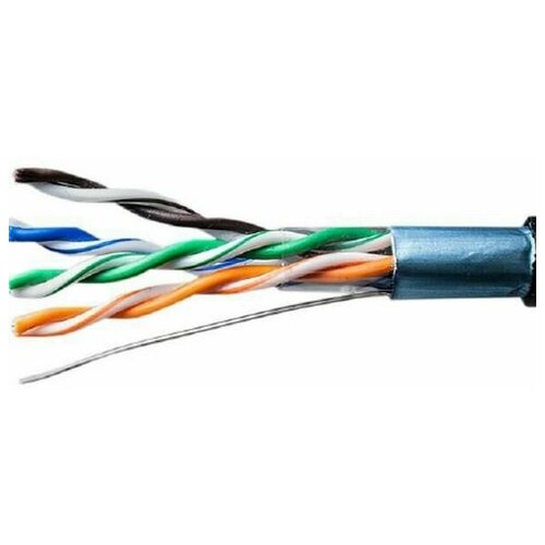 Кабель витая пара F/UTP кат.5E 4х2х24AWG solid CU PE Outdoor Standard черн. (м) SUPRLAN 01-1028-1