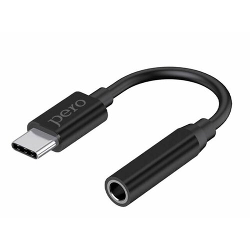 Аксессуар Pero AD09 USB-C - Mini Jack 3.5mm Black PRAD09BK