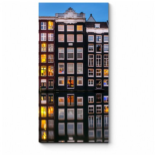 Модульная картина Огни Амстердама 70x140