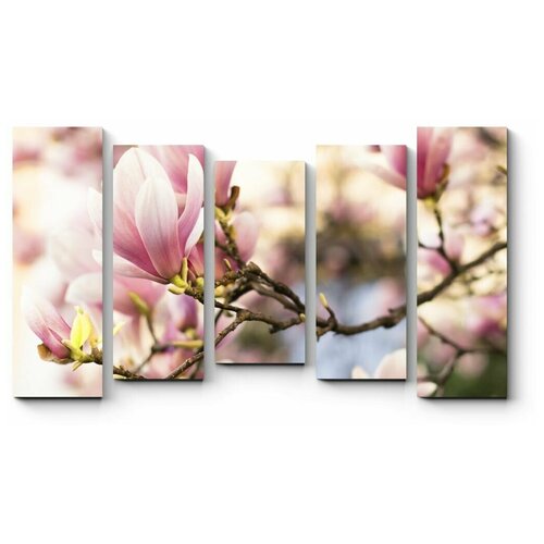 Модульная картина Весны прекрасное цветение 100x60
