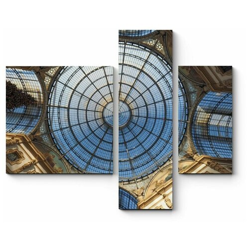 Модульная картина Стеклянный купол Миланского собора110x91