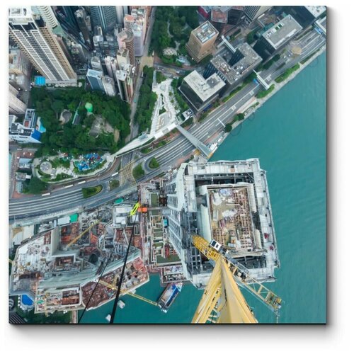 Модульная картина Гонконг с головокружительной высоты70x70