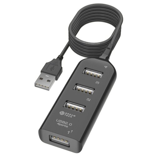 USB HUB / концентратор USB 2.0 на 4 порта / разветвитель / ХАБ для периферийных устройств, DREAM B1