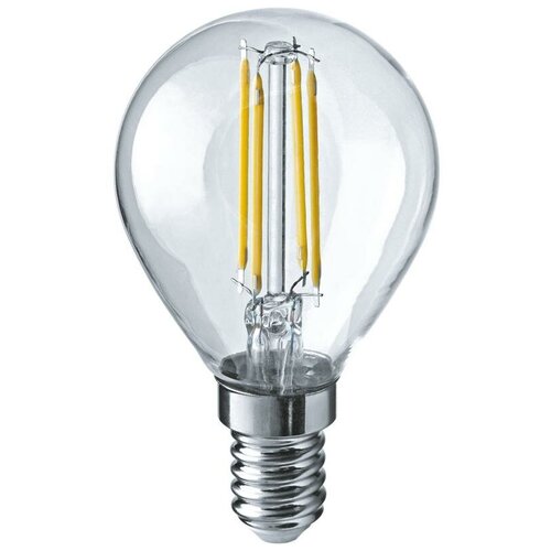 Лампа светодиодная филаментная 80 888 OLL-F-G45-10-230-2.7K-E14 10Вт шар прозрачная 2700К тепл. бел. E14 1000лм 220-240В | код 80888 | онлайт (2шт. в упак.)
