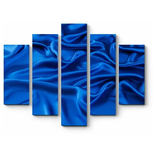 Модульная картина Синий шелк 95x76