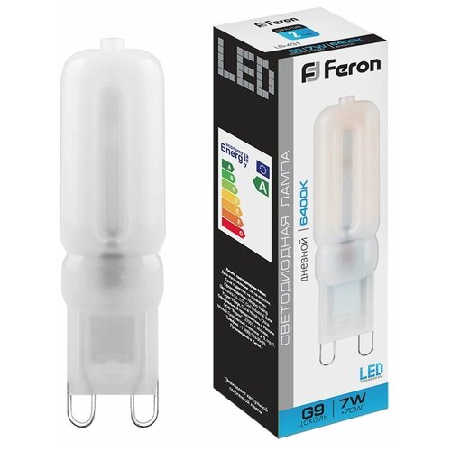 Лампа светодиодная Feron LB-431 25757, G9, G9, 7 Вт, 6400 К