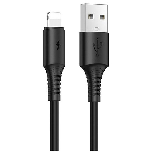 Кабель USB - Apple lightning Borofone BX47 Coolway, 100 см , Чёрный
