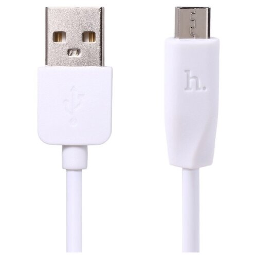 Кабель Hoco RAPID X1 USB - microUSB, 1 м, 1 шт, белый