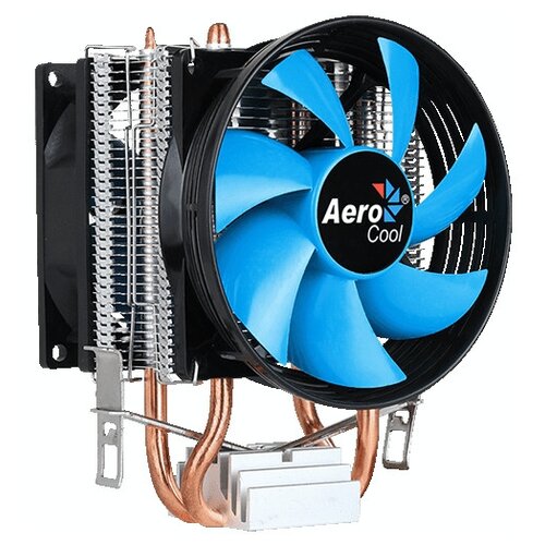 Кулер для процессора AeroCool Verkho 2 Dual, черный/голубой